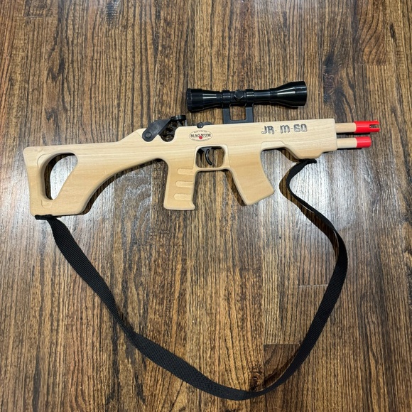 Toys | Jr M6machine Gun Combat Rifle W Scope Sling Rubber Band | Poshmark